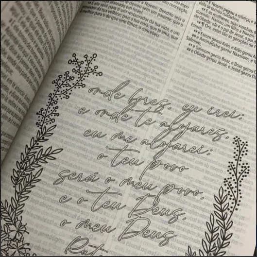 Bíblia King James 1611 Ultra Fina Lettering Bible | Letra Normal | Capa ...