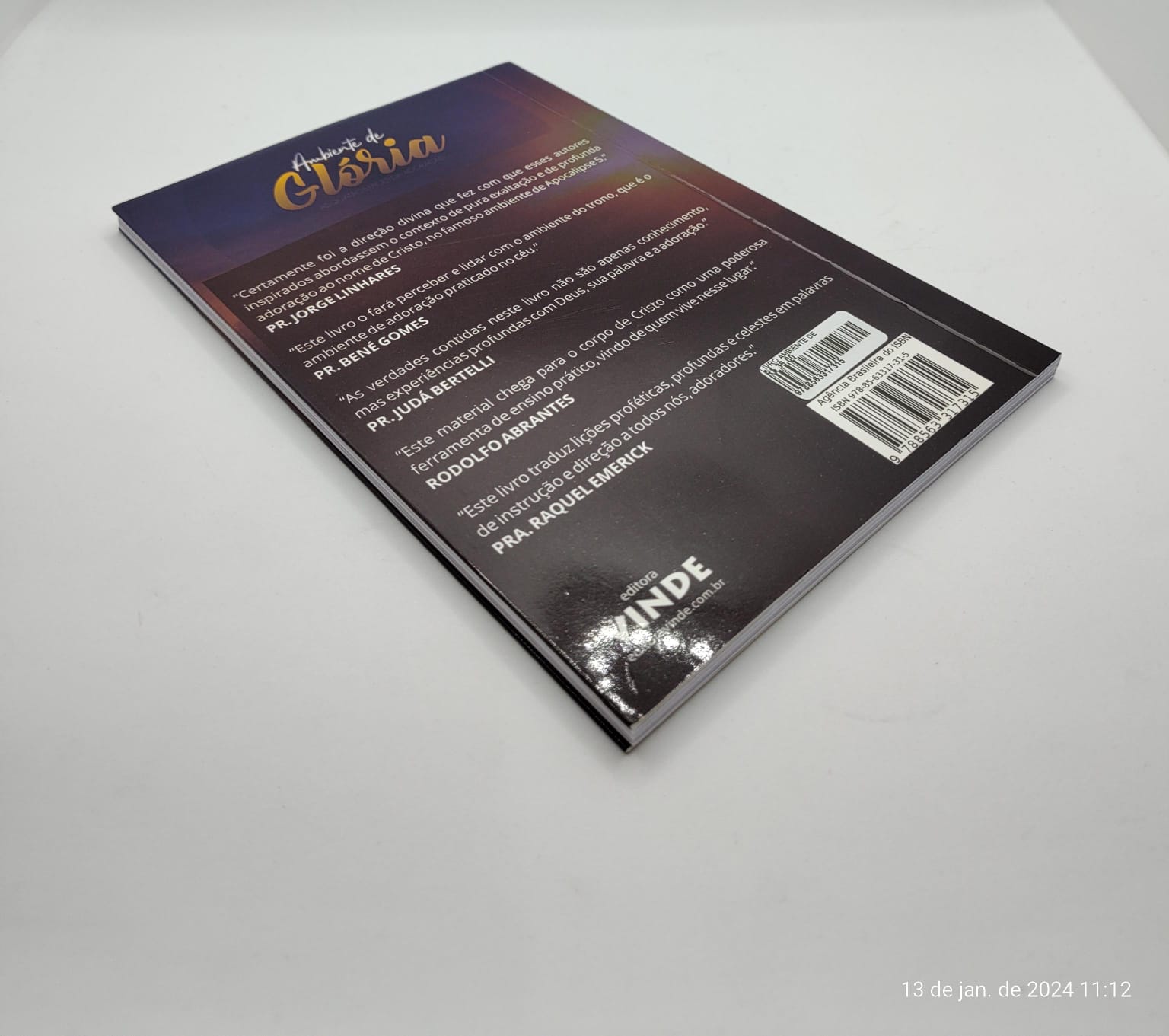 Livro Ambiente de Glória/ Revel e Dany Silva - Betel Center Gospel