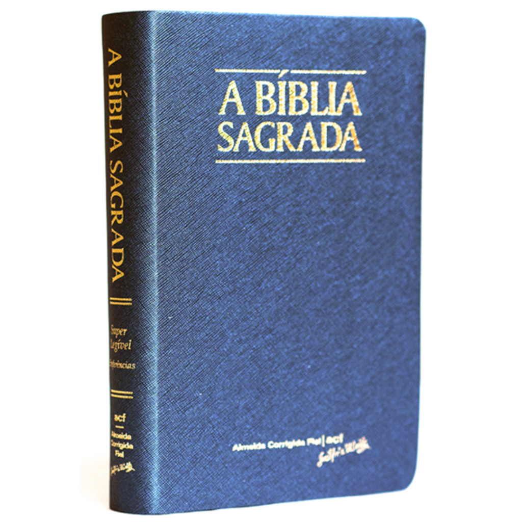 Bíblia ACF Super Legível com Ref. e Mapas - Azul - Betel Center Gospel